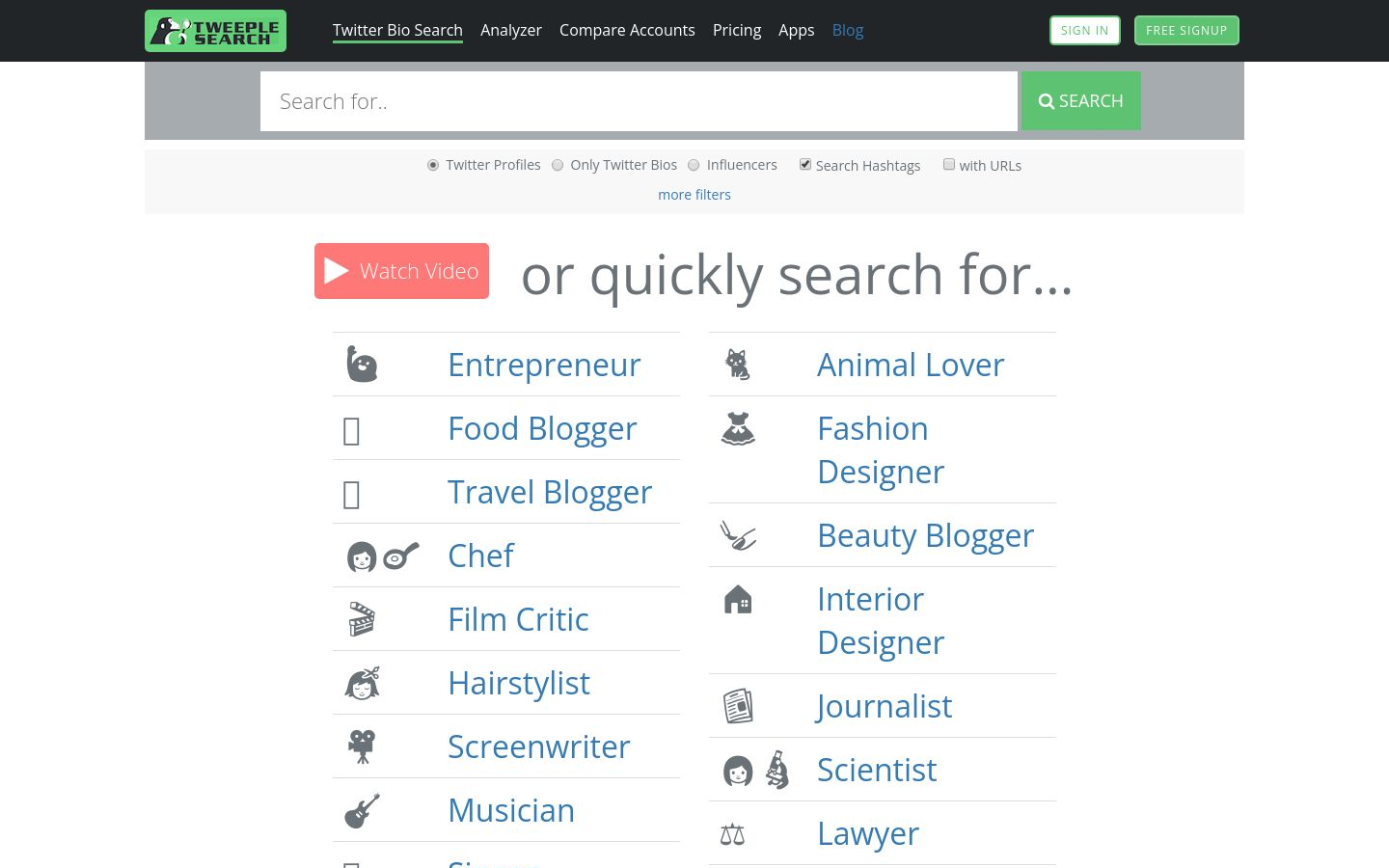 TweepleSearch - Aslam.ai