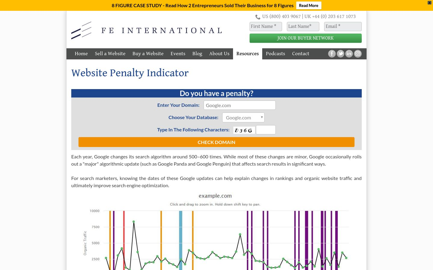 Website Penalty Indicator - Aslam.ai